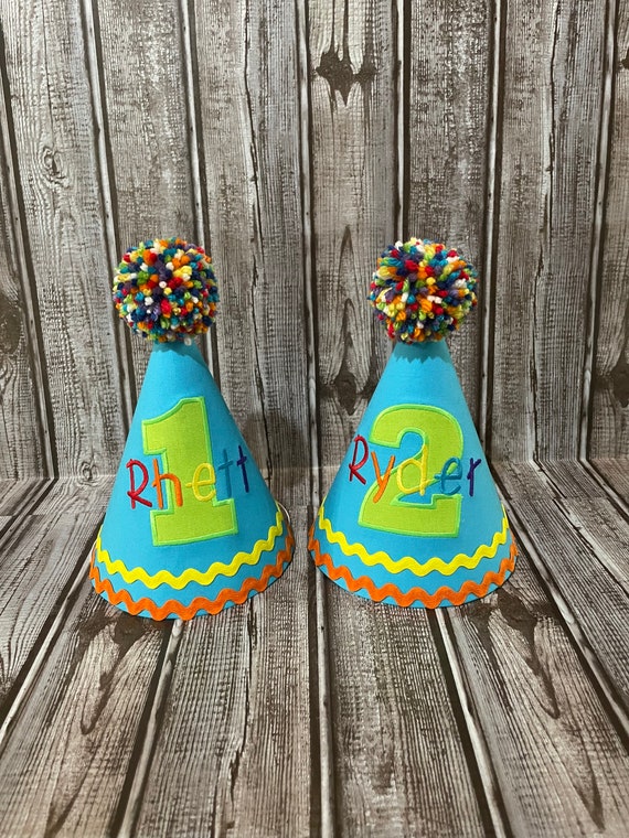 Personalized Birthday Hat Party Hat Embroidered Birthday - Etsy