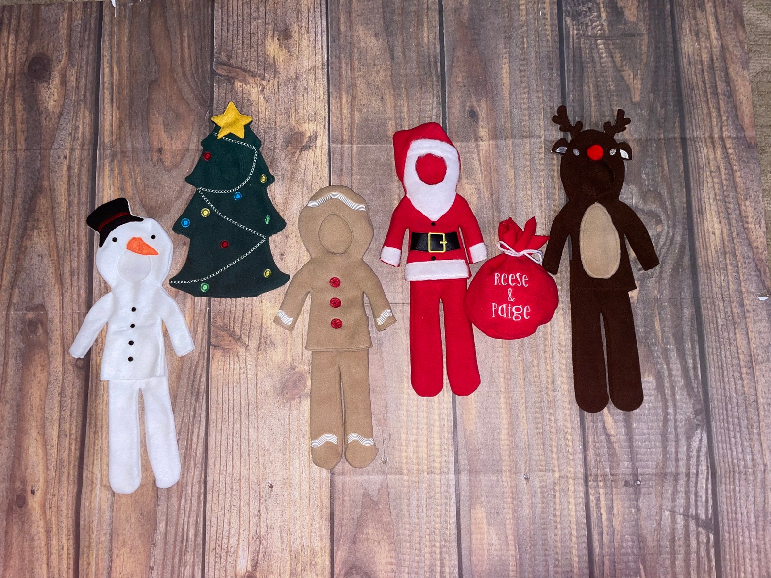 Reindeer Elf Santa Elf Gingerbread Elf Snowman - Etsy