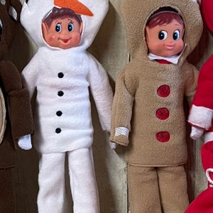 Reindeer Elf, Santa Elf, Gingerbread Elf, Snowman, Christmas Tree ...