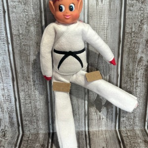 Karate Elf Costume, Elf Sweater, Elf Shirt, Christmas Elf Outfit ...