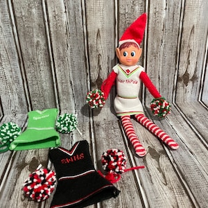 Cheerleader Elf Outfit, Elf Shirt, Elf Sweater, Costume for Elf, Custom ...