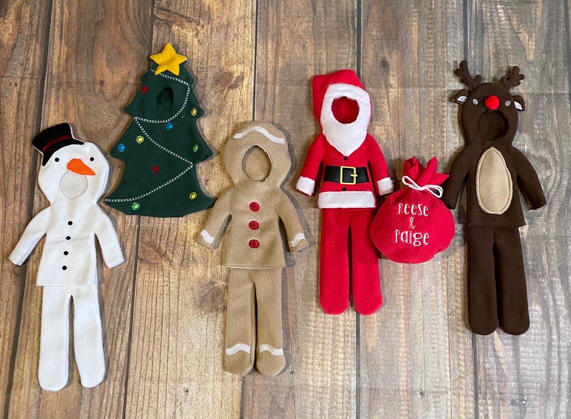 Reindeer Elf Santa Elf Gingerbread Elf Snowman - Etsy