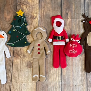 Reindeer Elf, Santa Elf, Gingerbread Elf, Snowman, Christmas Tree ...