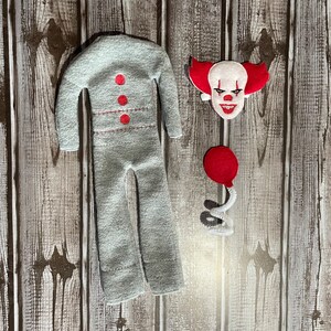 Scary Clown Elf Costume, Halloween Elf Costume, Doll Outfit, Christmas ...