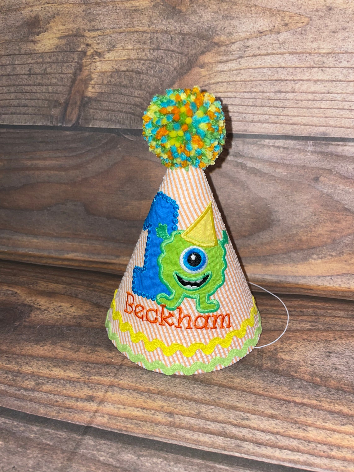 Monster Birthday Hat, Party Hat, Cake Smash, Boys Birthday Hat ...