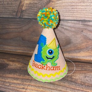 Monster Birthday Hat, Party Hat, Cake Smash, Boys Birthday Hat ...