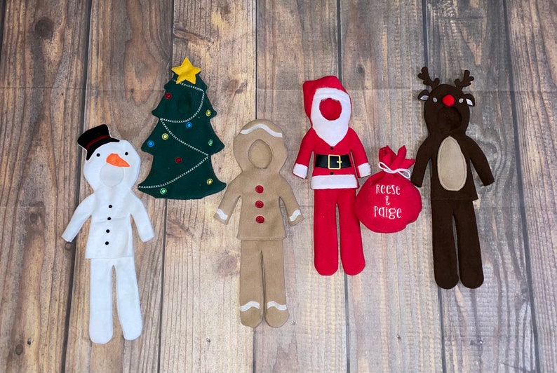 Reindeer Elf Santa Elf Gingerbread Elf Snowman - Etsy
