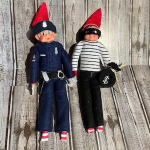 Cops and Robbers Elf Costumes, Elf Outfits, Doll Outfits, Christmas Elf ...