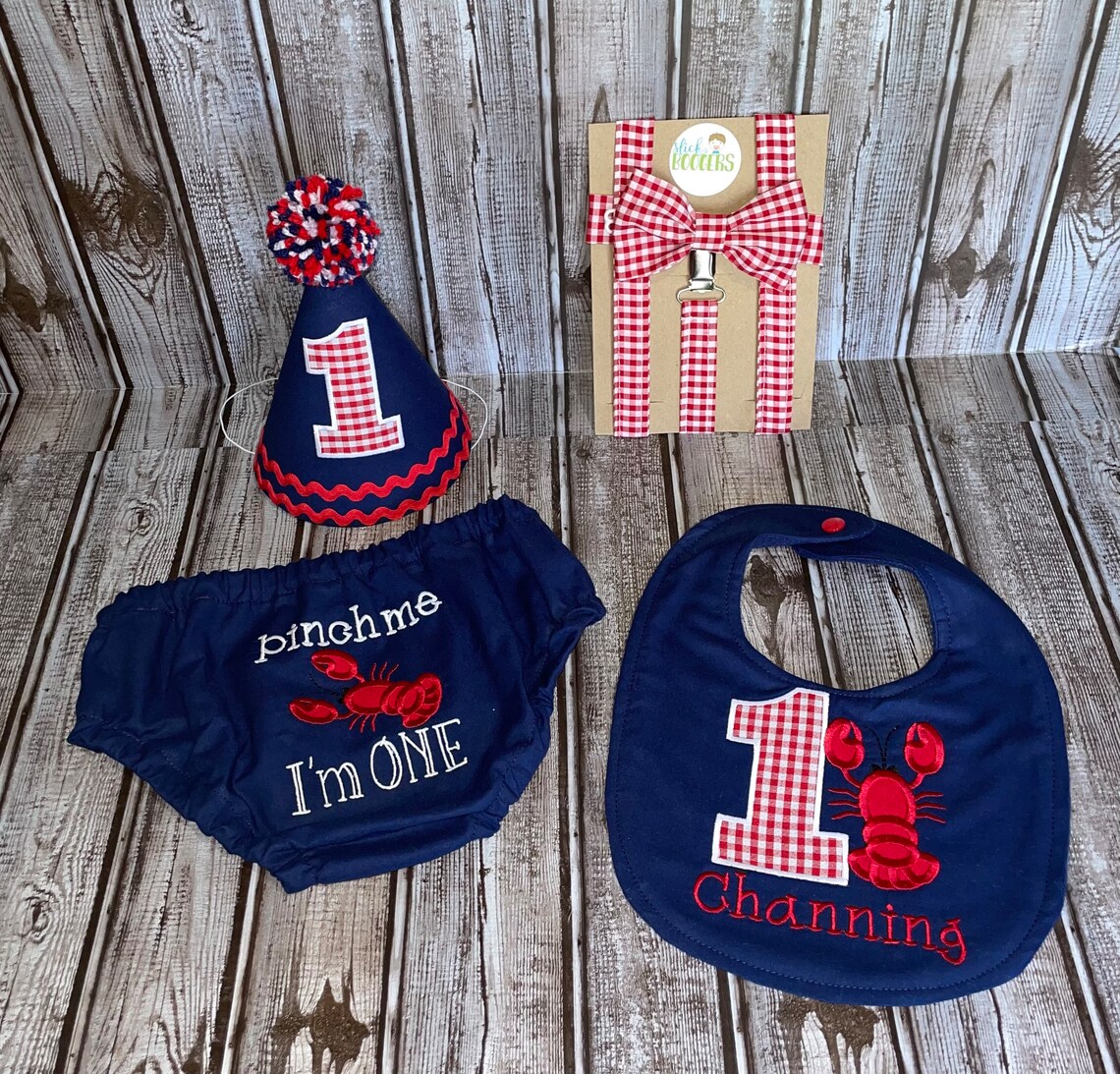 Crab Boys First Birthday Outfit, Pinch Me I’m One, Cake Smash Outfit ...