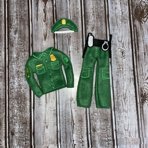 Police and Prisoner Elf Costumes, Elf Outfits, Doll Outfits, Police ...