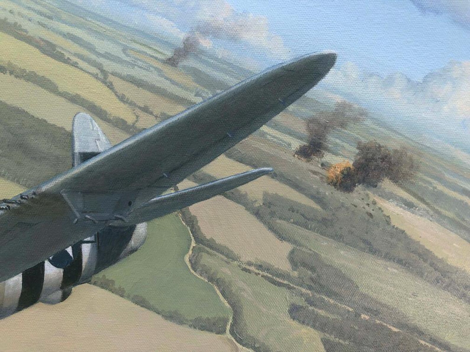 P-47 Thunderbolt Original Aviation Art, Original Aviation Art Painting ...