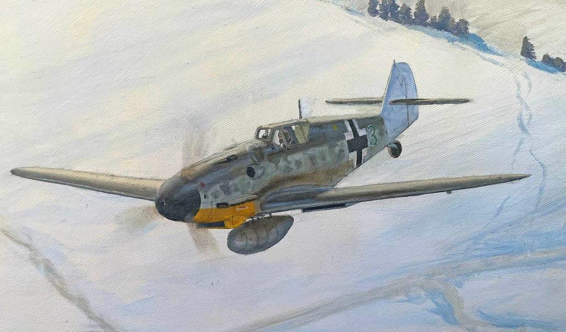 The Red Tulip - Messerschmitt Bf-109g-6 Flown by Major Hermann Graf ...