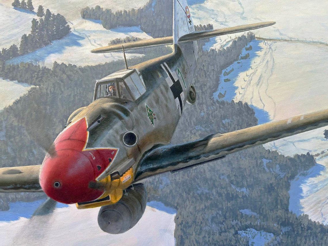The Red Tulip - Messerschmitt Bf-109g-6 Flown by Major Hermann Graf ...