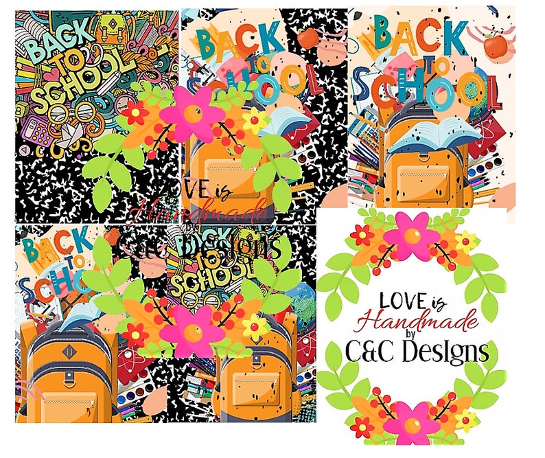 Back to School Notebook Background Printables - Etsy