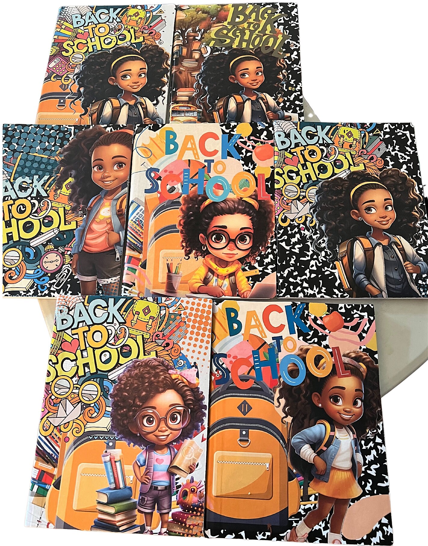 1 Finished Back to School Composition Notebooks Girls - Etsy