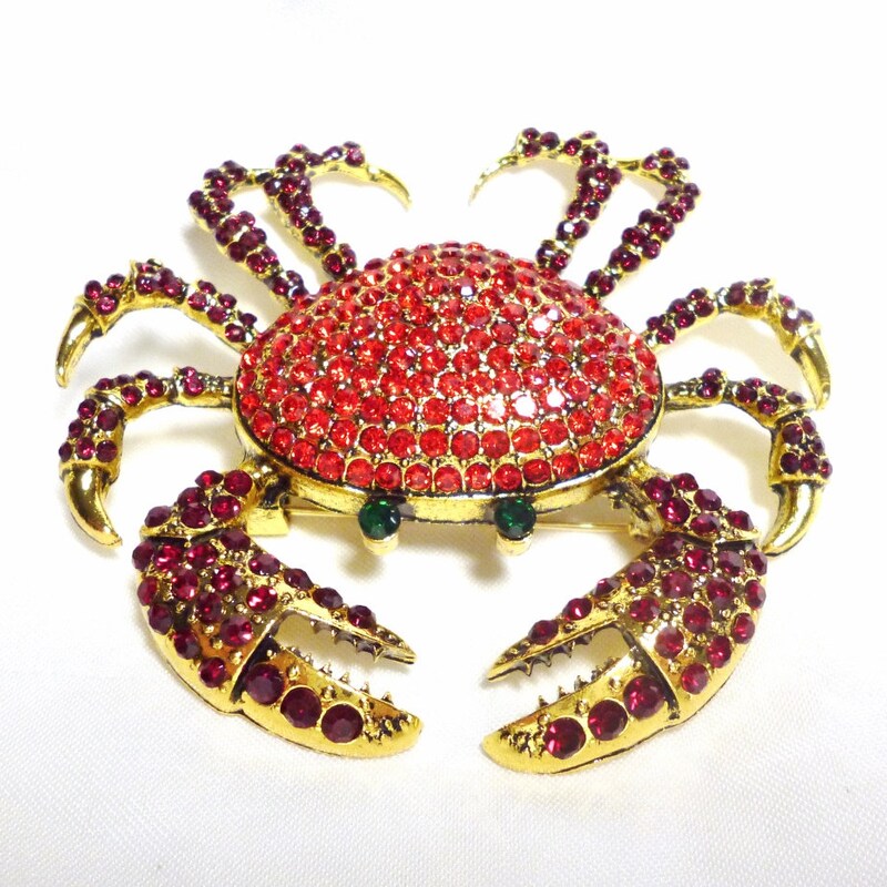 Crab Pin - Etsy