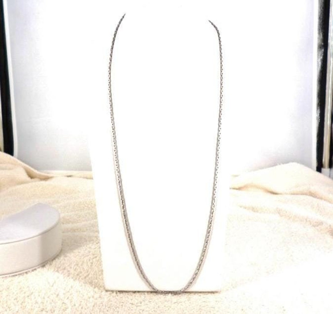 Crown Trifari Chain Necklace Rectangular Box Links W/ Crown Trifari ...