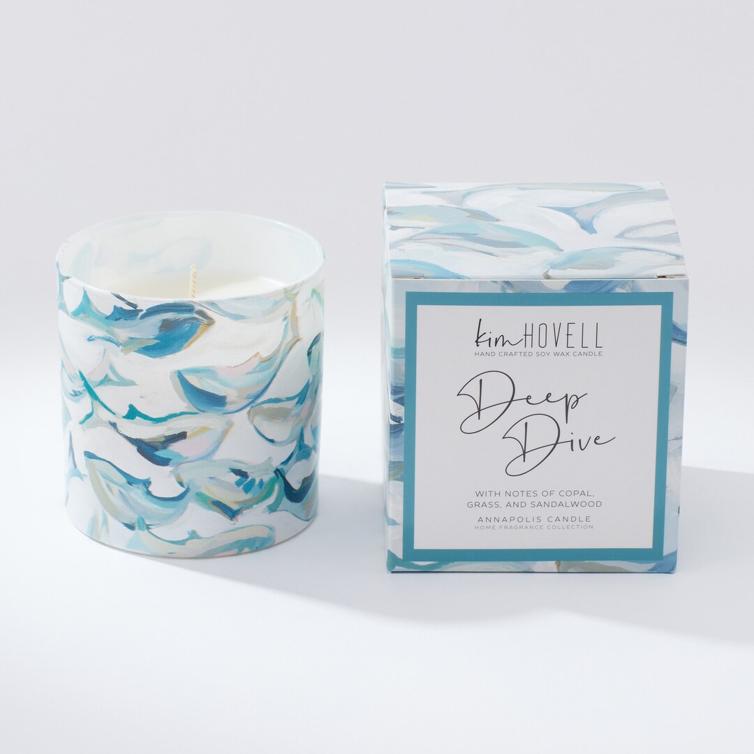 8oz Boxed Candle - Deep Dive - Etsy