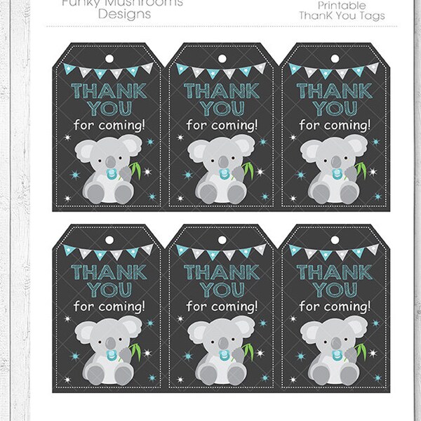 Koala Thank You Card - Etsy