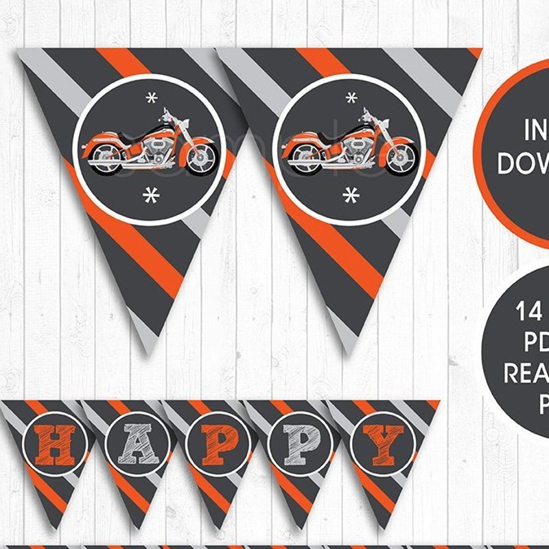 Motorcycle Birthday - Etsy