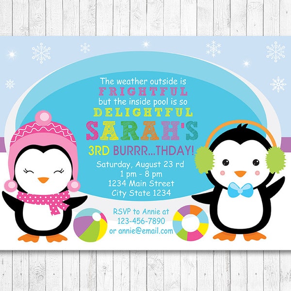 Winter Pool Party - Etsy