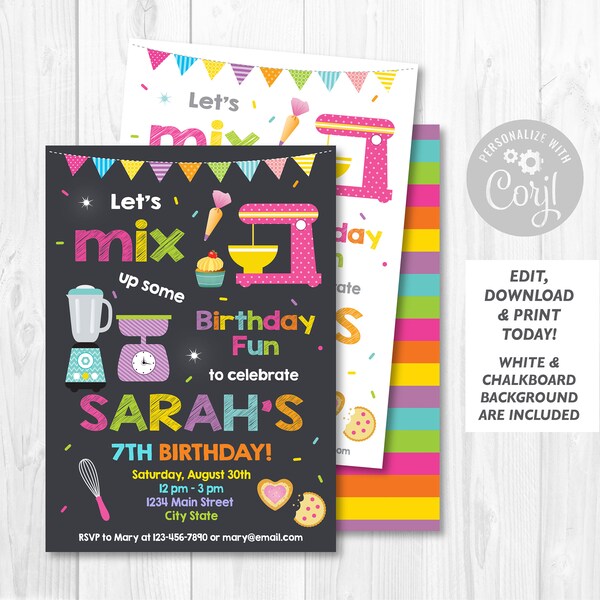 Cooking Invitation - Etsy