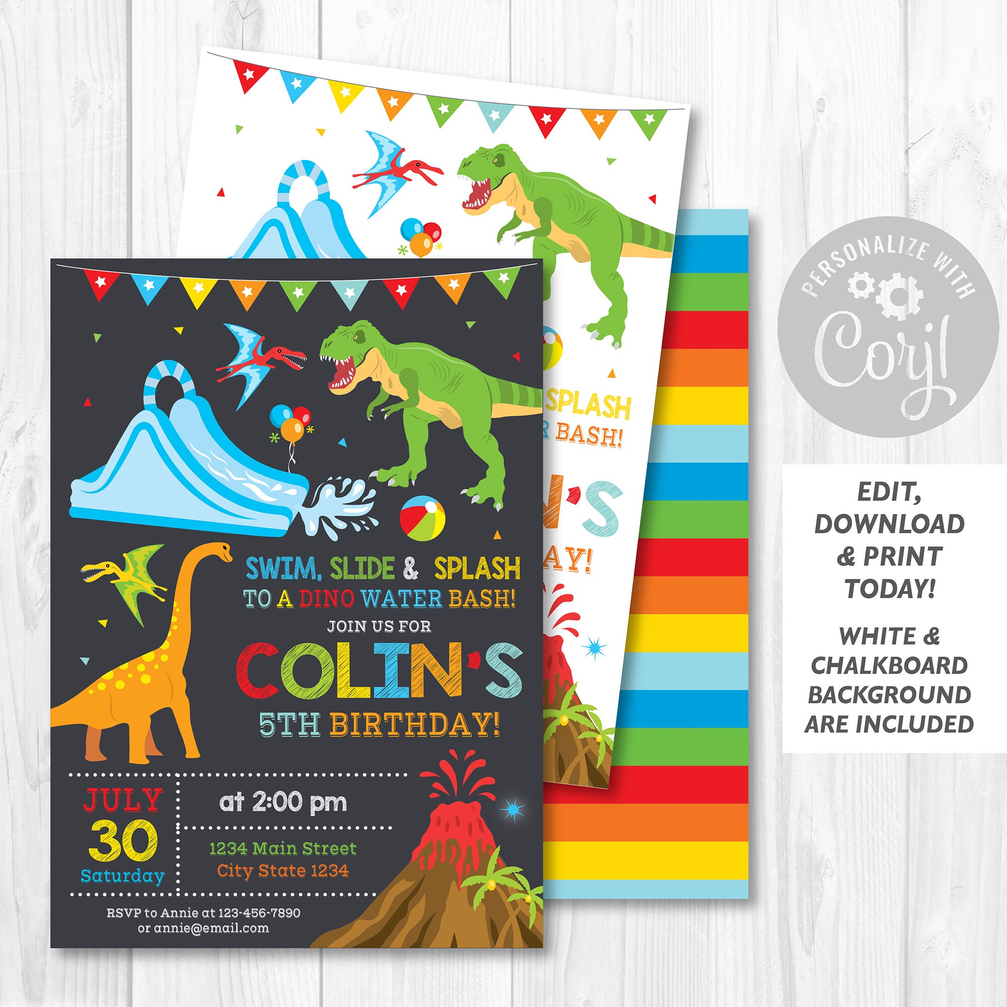 Paper Invitations instant download TRY BEFORE you BUY Gold foil ...