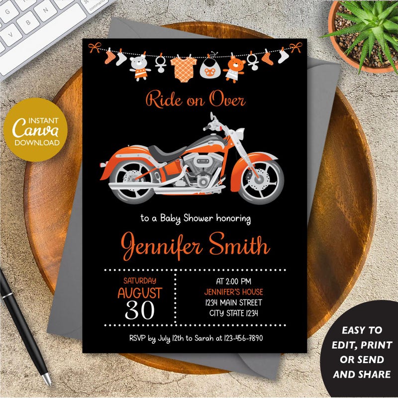 Motorcycle Baby - Etsy