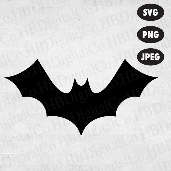 Minimal Bat SVG PNG JPG L Digital Download L Bat Clip Art L - Etsy