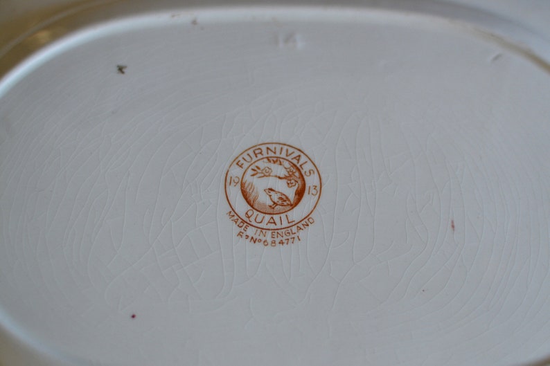 19th Century English Earthenware Dish FURNIVALS - Etsy