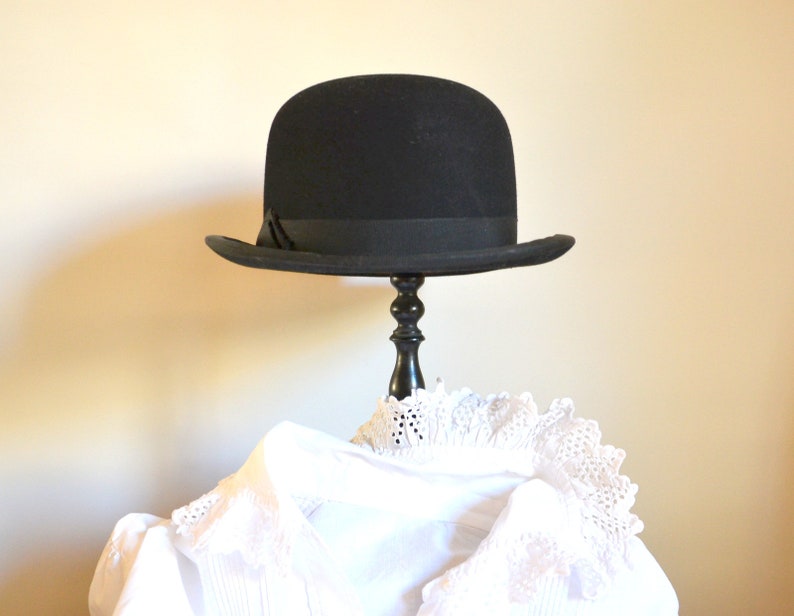 Old bowler hat from the 1900s French | Etsy