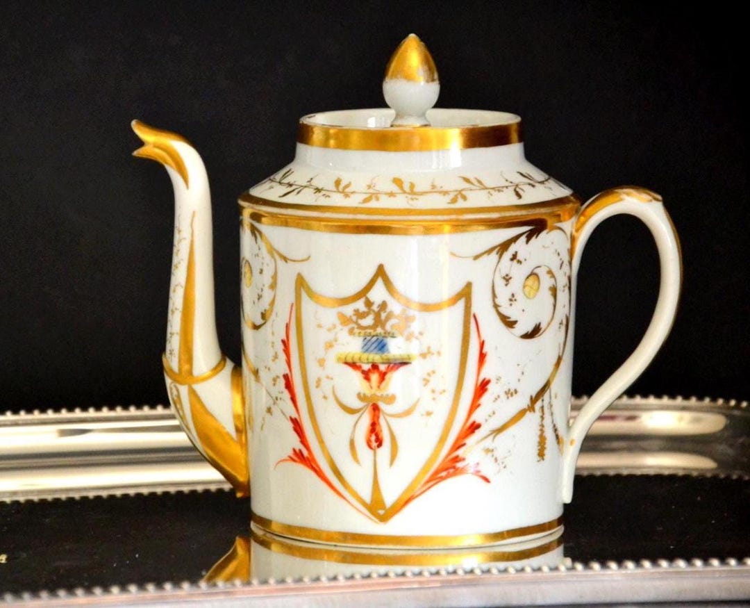 Beautiful Porcelain Teapot From Paris Napoleon III 19th - Etsy