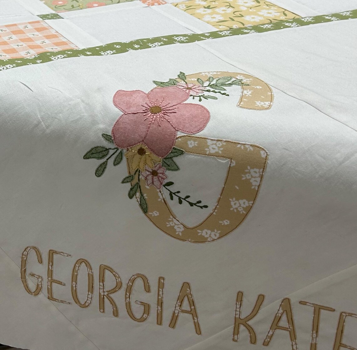 Custom Guest Book Quilt: 4" Cotton Signature Blocks, Wedding, Baby ...