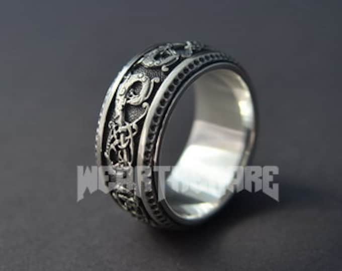 Norse Ringerike Dragon Viking Ring Scandinavian Norse Jewelry - Etsy