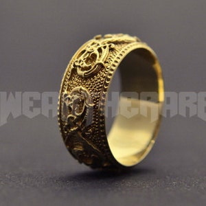 Norse Ringerike Dragon Viking Gold Ring Scandinavian Norse Jewelry - Etsy