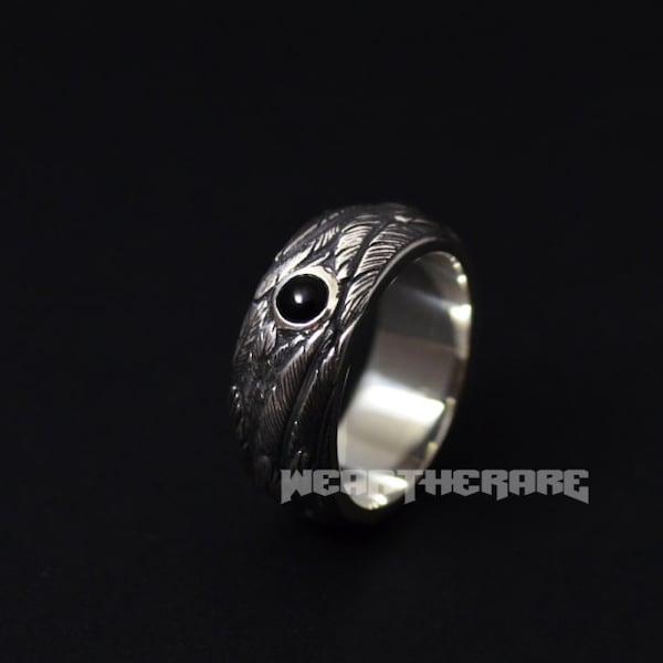 Raven Wedding Ring - Etsy