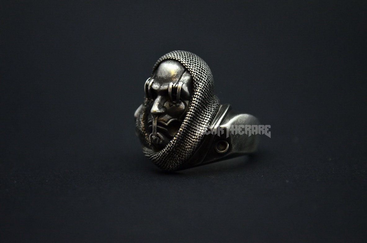 Dark Knight Ring Original Sterling Silver Jewelry | Etsy