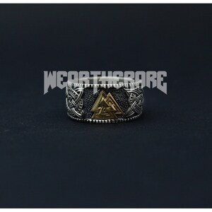 Valknut Viking Norse Ring Scandinavian Mens Ring - Etsy
