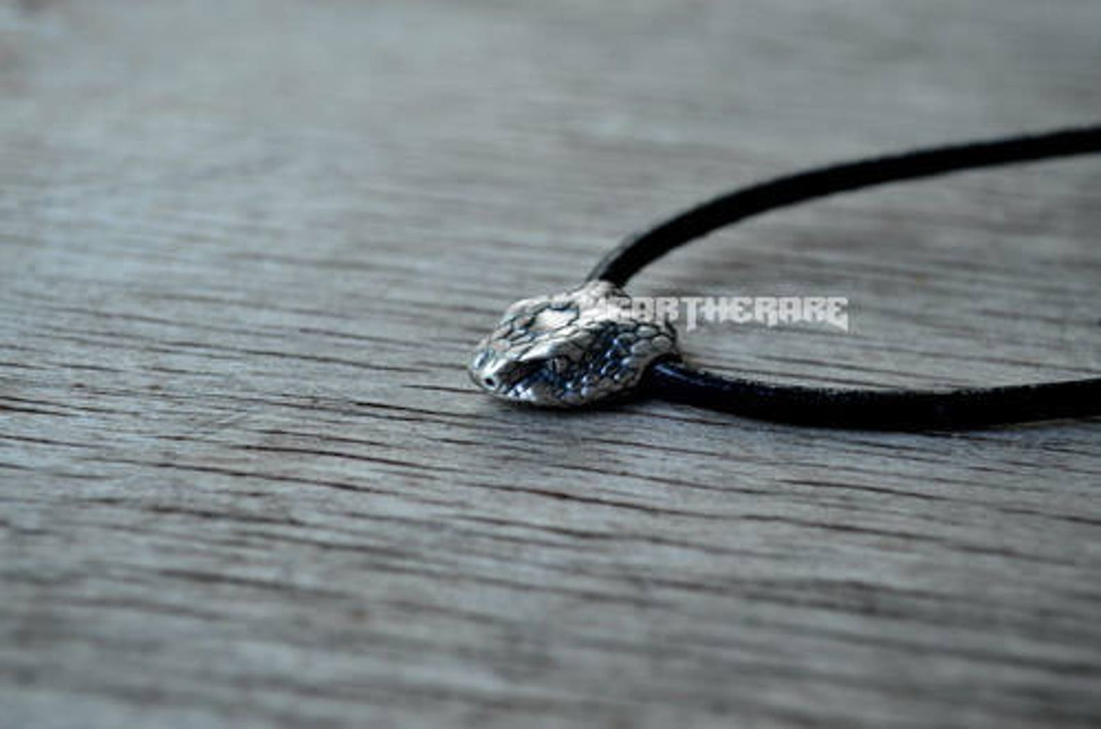 Silver Snake Head Necklace Pendant Original Silver Bead Animal | Etsy