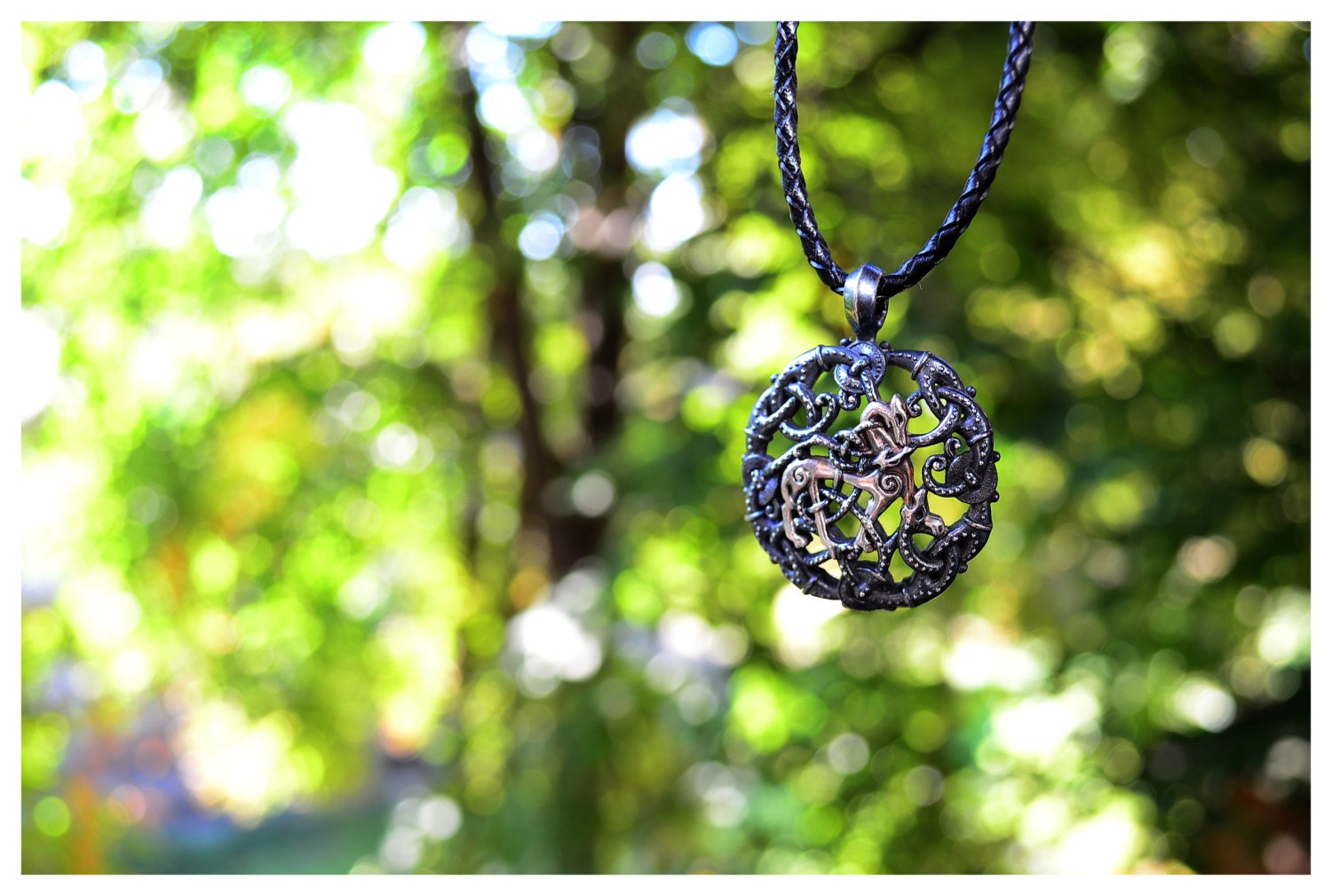 Viking Norse Urnes Style Necklace Nordic Snakes Amulet - Etsy