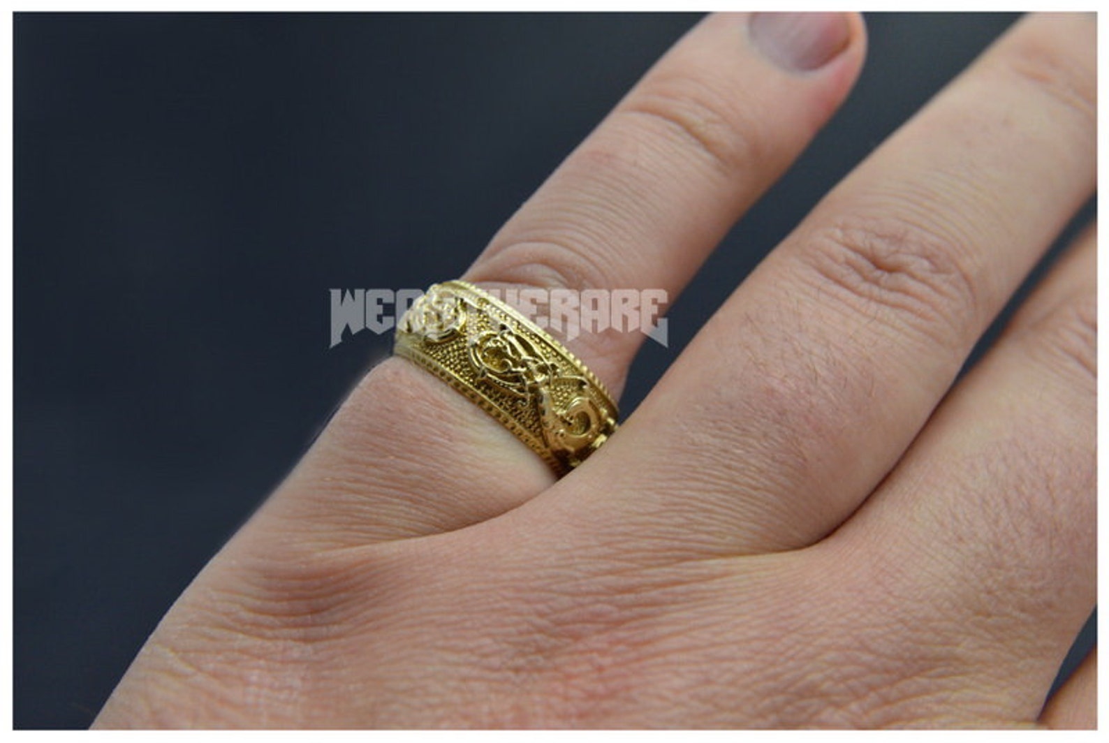 Norse Ringerike Dragon Viking Gold Ring Scandinavian Norse - Etsy