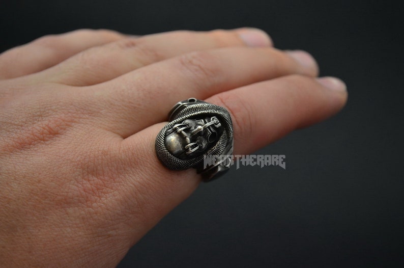 Dark Knight Ring Original Sterling Silver Jewelry | Etsy