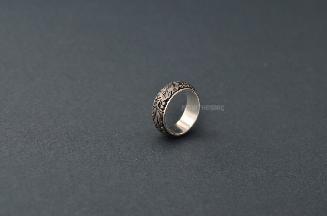Sterling Silver Viburnum Ring Ukrainian National Symbol Ring. Light ...