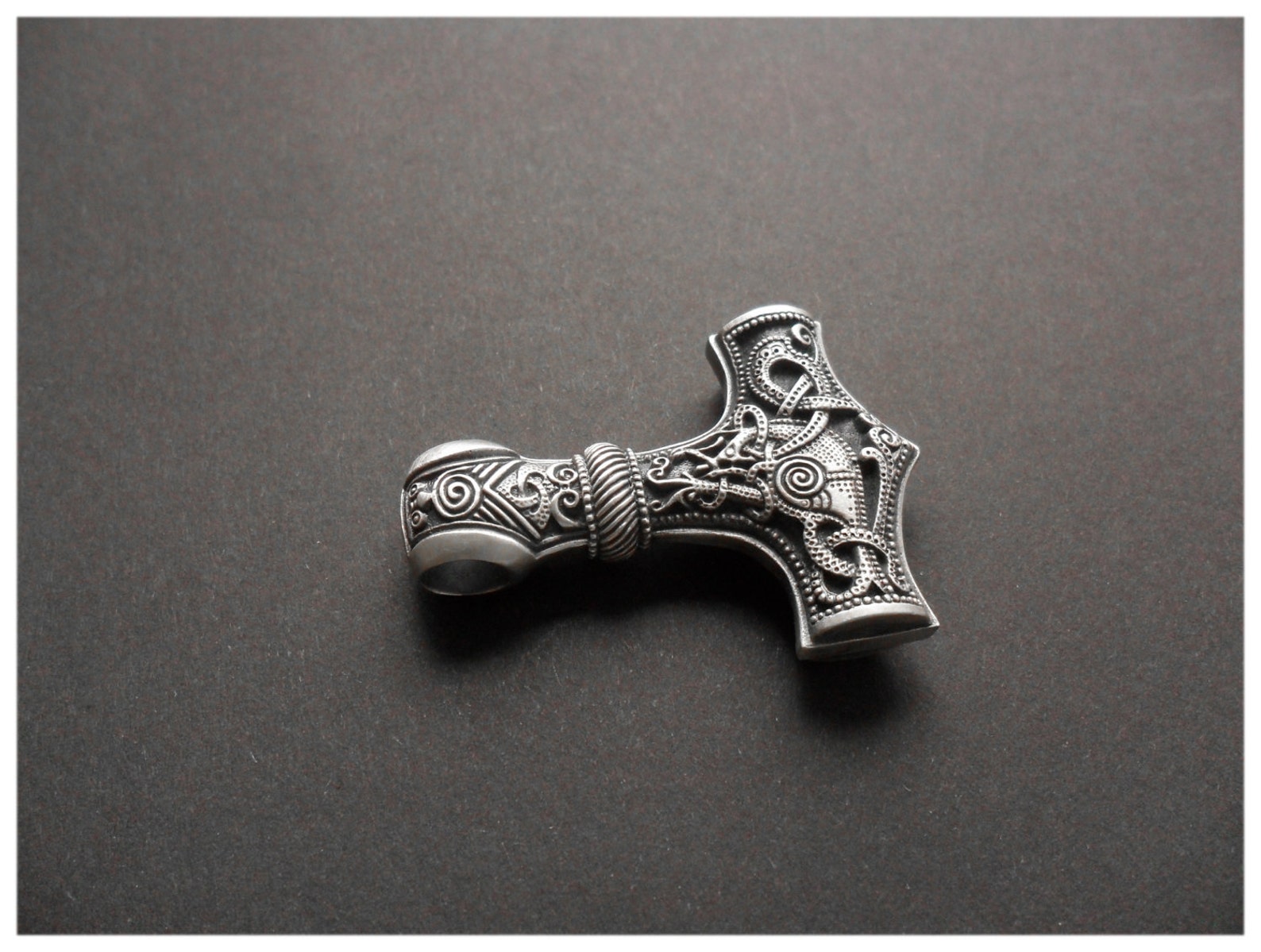 Huge Thor hammer Mjolnir Viking Amulet Silver Hammer | Etsy