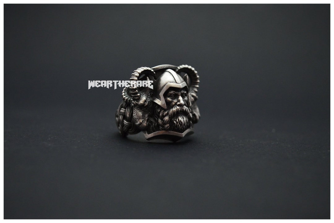 Norse Thor Viking Ring Scandinavian Norse Jewelry Thor Hammer - Etsy