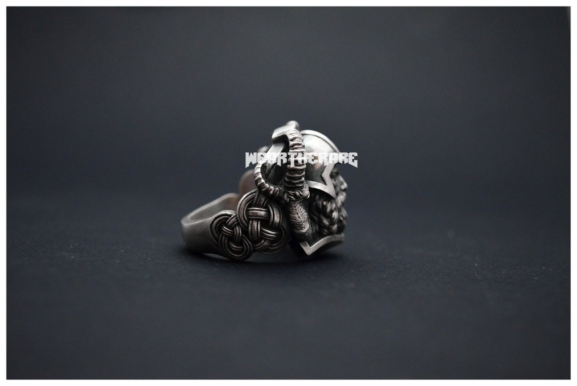 Norse Thor Viking Ring Scandinavian Norse Jewelry Thor Hammer - Etsy