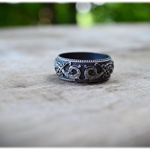 Norse Ringerike Dragon Viking Ring Scandinavian Norse Jewelry - Etsy