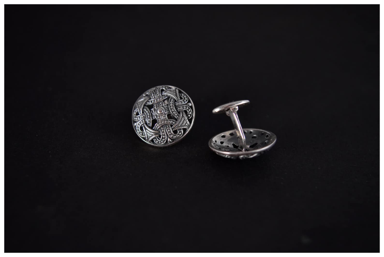 Silver Cufflinks in Norse Style Viking Pagan Sterling Silver - Etsy