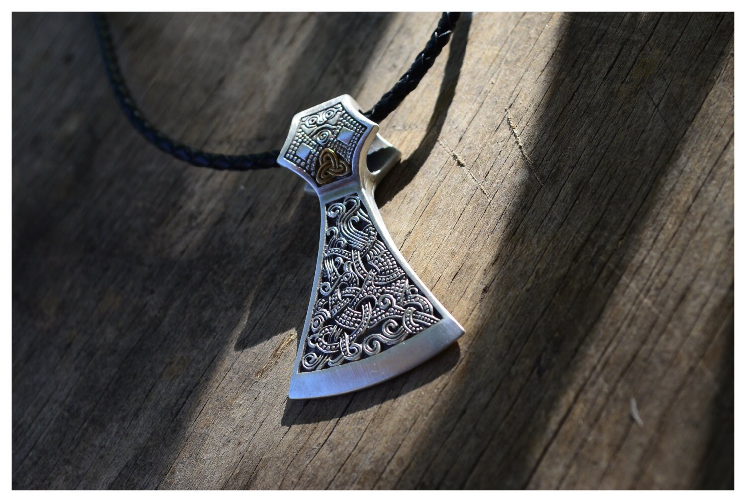 Viking Warrior Axe Norse Jewelry Mammen Style Huge Silver - Etsy