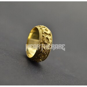 Norse Ringerike Dragon Viking Gold Ring Scandinavian Norse Jewelry - Etsy